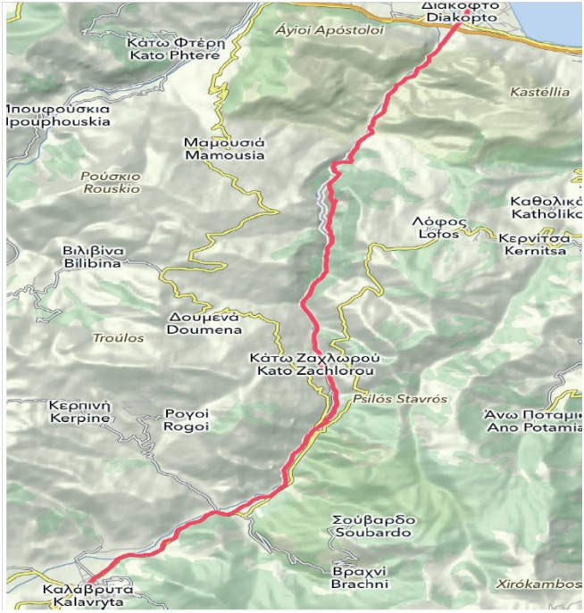 Itinerary – E4 Peloponnese Trail